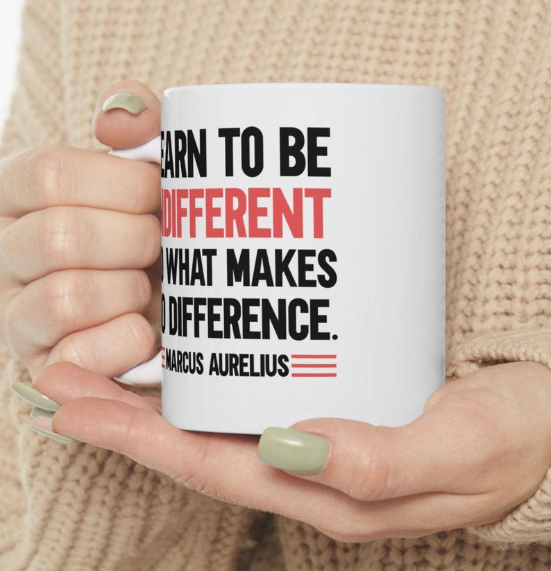 Marcus Aurelius Mug, Stoicism Gift Idea, Greek Philosophy Mug, Stoic ...