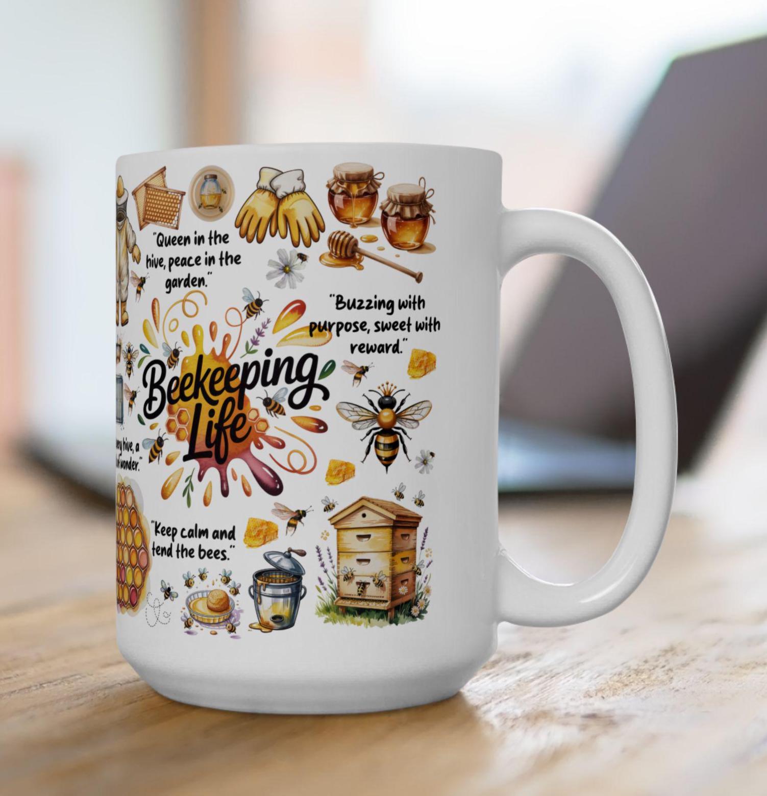 Beekeeping Life Coffee Mug, Beekeeper Gift Mug, Beekeeper Items ...
