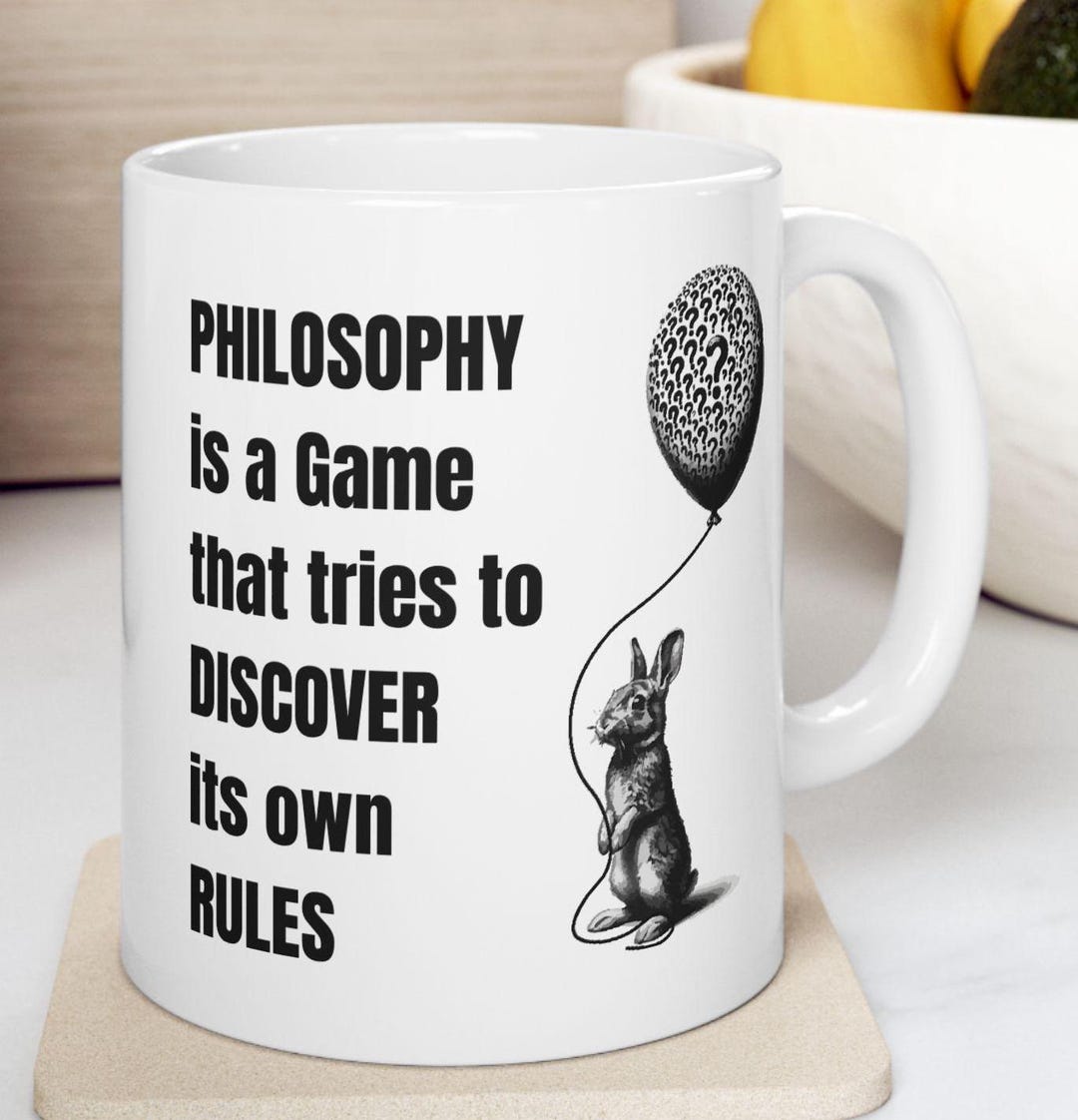 Philosophy is a Game Mug, Philosophy Lover Coffee Cup, Philosophy Gift Ideas, Philosophy Rules ...