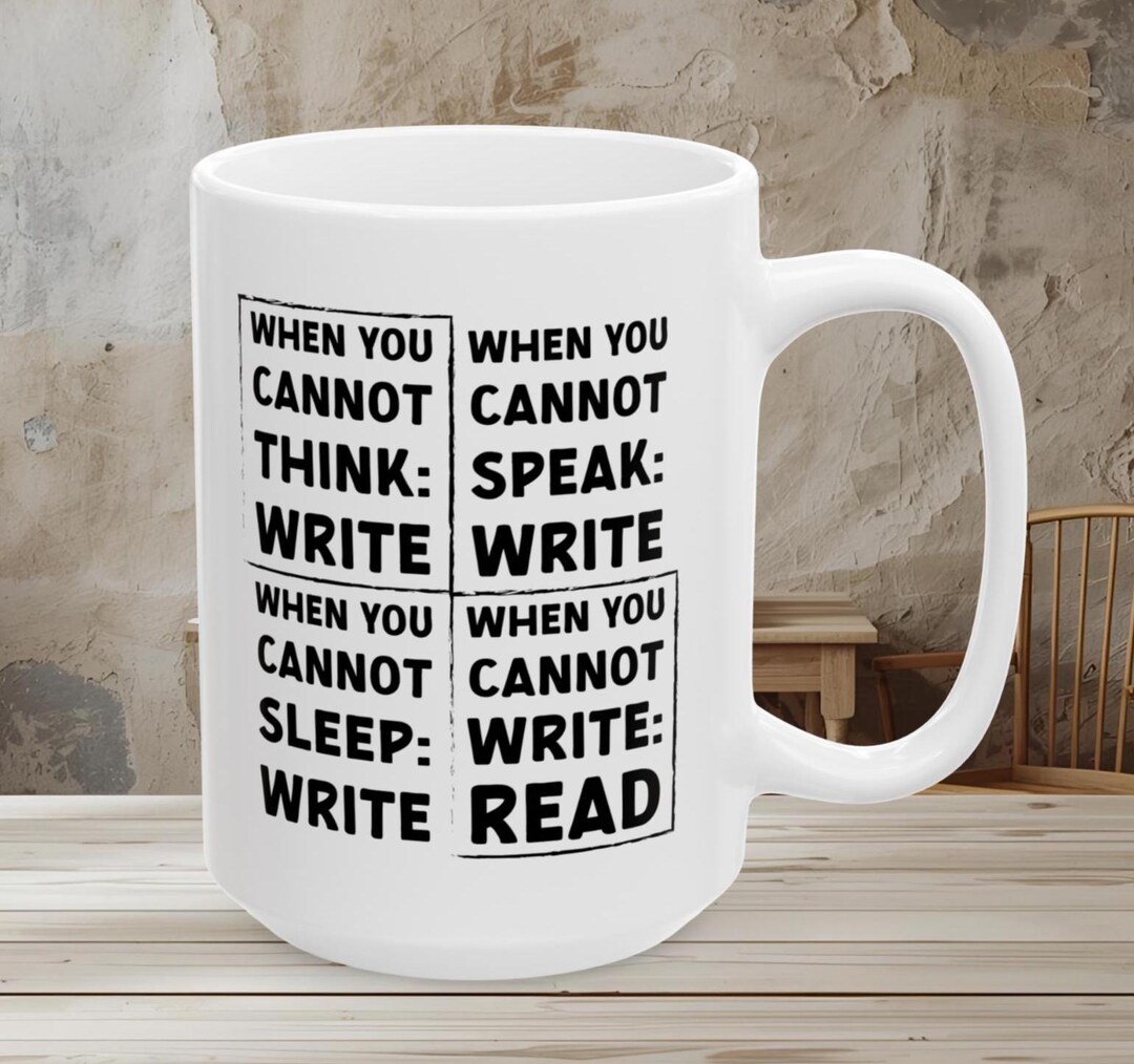 Writer's Coffee Mug, Gift for Writer, English Major Gift, English ...