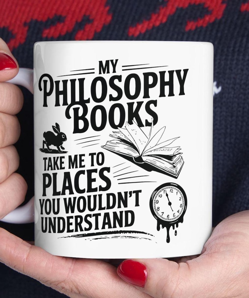 Philosophy Books Mug, Philosophy Lover Gift, Philosophy Student Gift ...