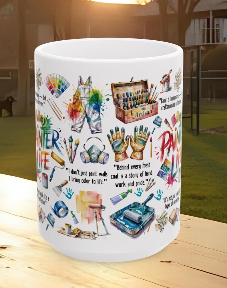 Painter Life Coffee Mug, Commercial Painter Coffee Cup, Handyman Mug ...