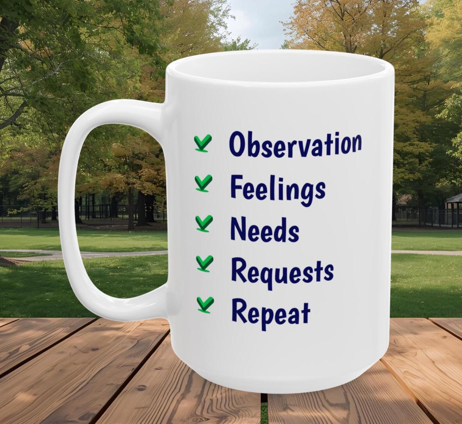 Non-violent Communication Mug, NVC Coffee Cup, Marshall Rosenberg Quote ...