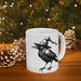 Crow With Hat Coffee Mug, Crow Coffee Cup, Crow Lover Coffee Mug ...
