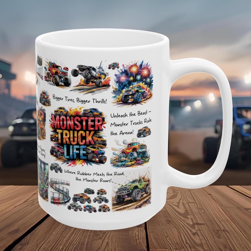 Monster Jam Coffee Cup - Etsy