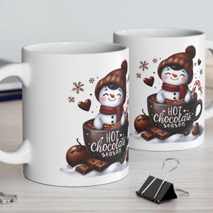Hot Chocolate Season Coffee Mug, Chocolate Lover Gift, Christmas Mug ...