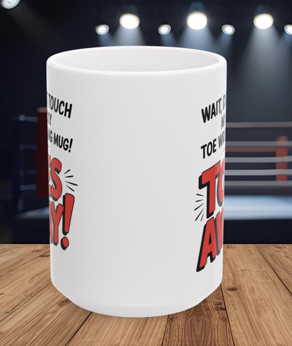 Toe Wrestling Coffee Mug, Toes Away Coffee Cup, Toe Wrestling Fan Gift ...