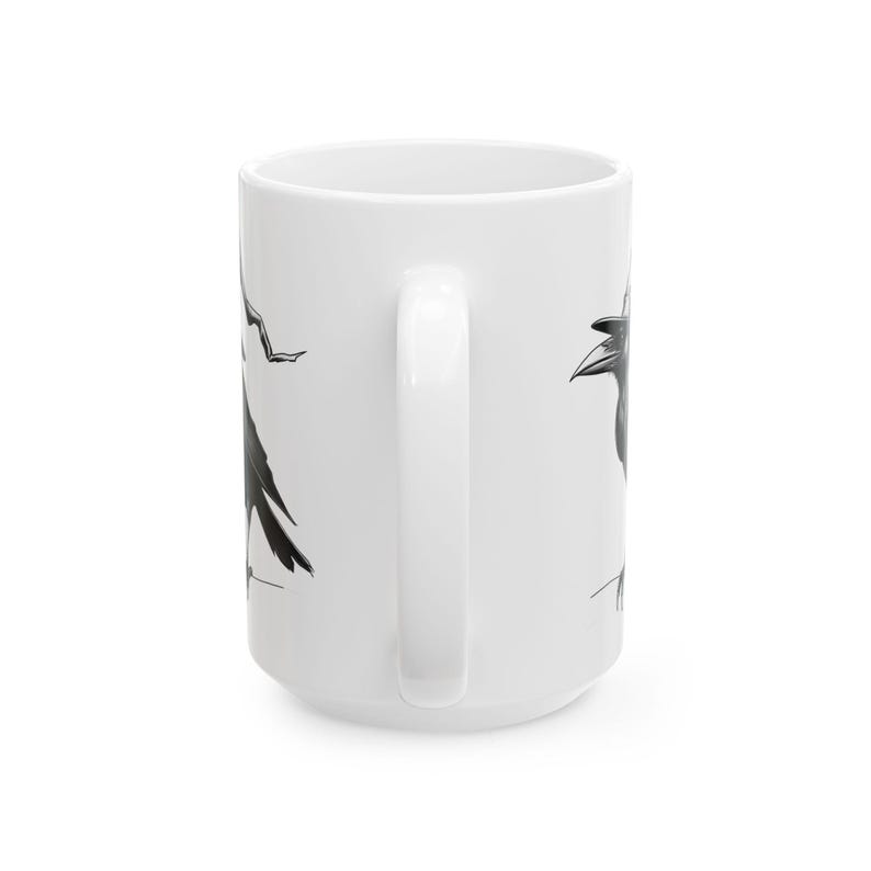 Crow With Hat Coffee Mug, Crow Coffee Cup, Crow Lover Coffee Mug ...