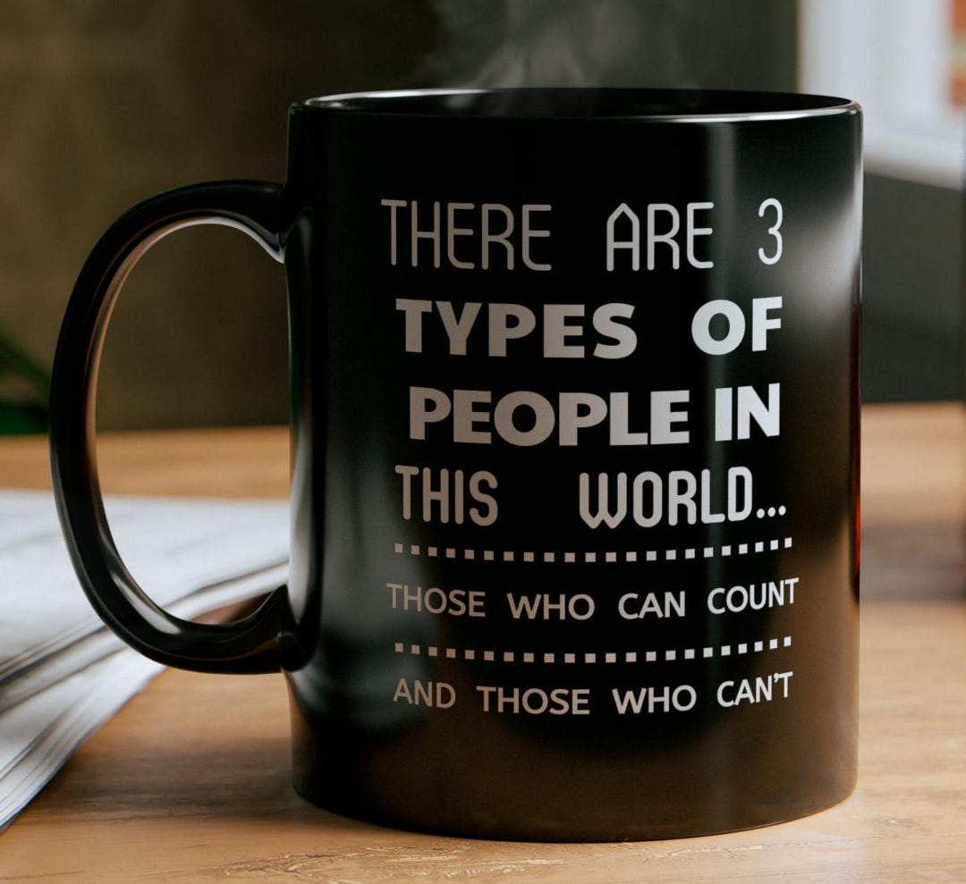 Funny Math Mug, Math Teacher Gift, Can't Count Math Mug, Humorous ...