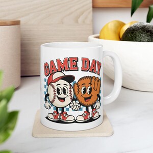 Game Day Coffee Mug, Baseball Coffee Cup, Baseball Fan Coffee Mug ...