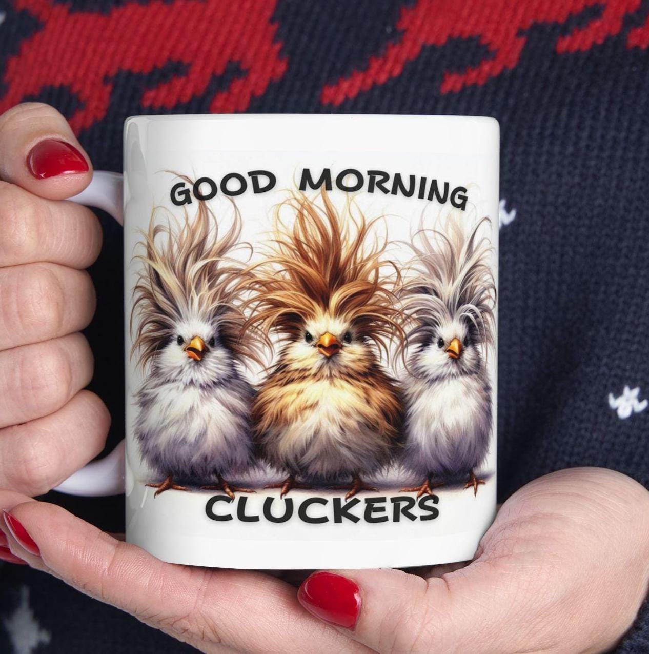 Good Morning Cluckers Coffee Mug, Chicken Coffee Mug, Chicken Lover ...