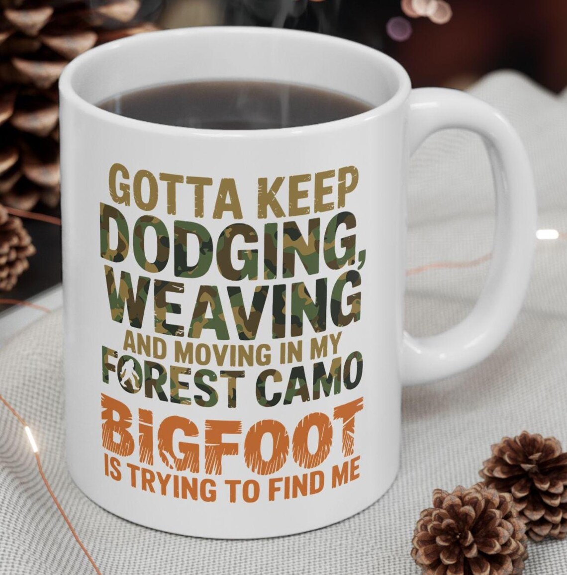 Funny Bigfoot Coffee Mug, Bigfoot Lover Gift, Bigfoot Seeker Mug ...