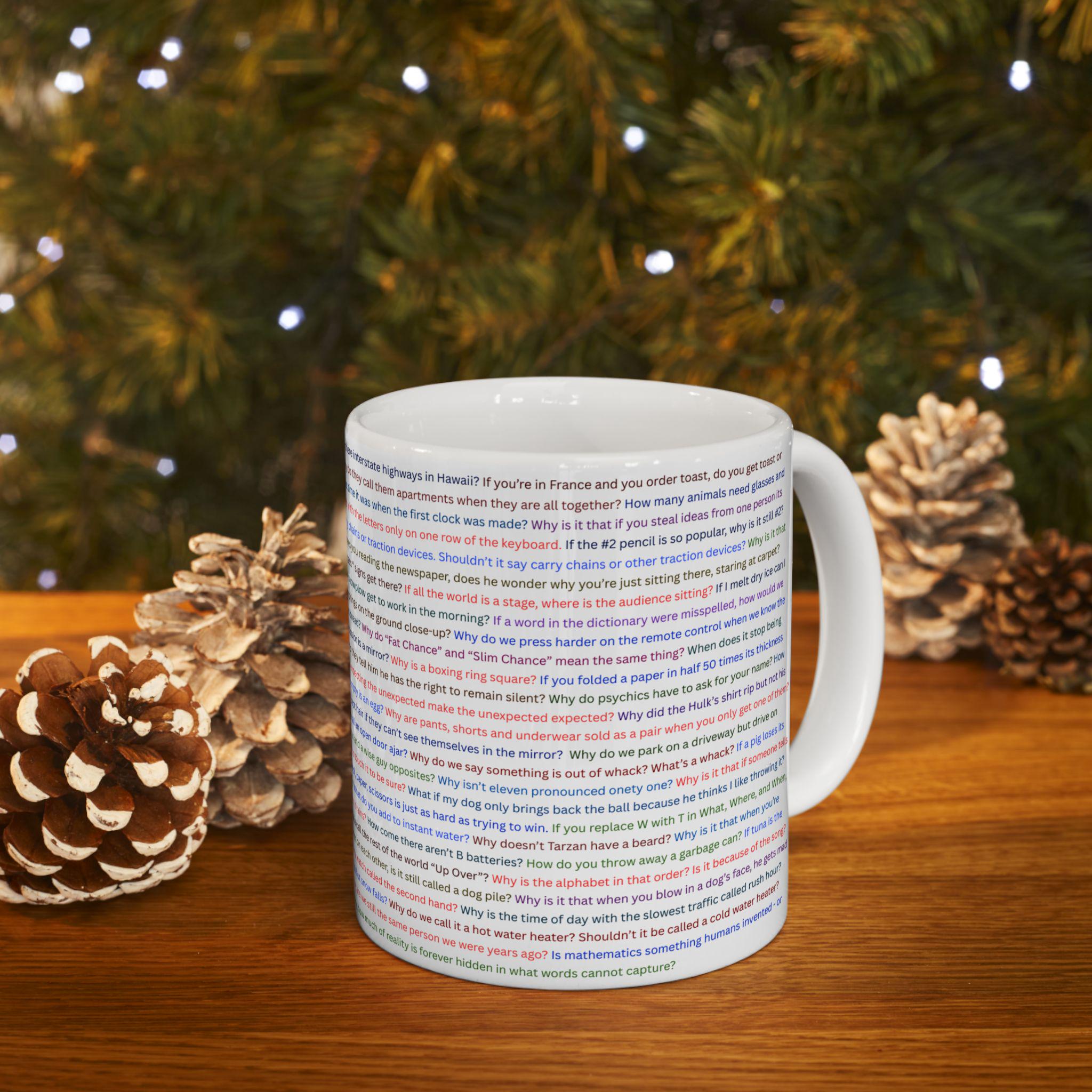 Imponderables Coffee Mug, Things That Make You Go Hmmm Mug, Philosopher ...