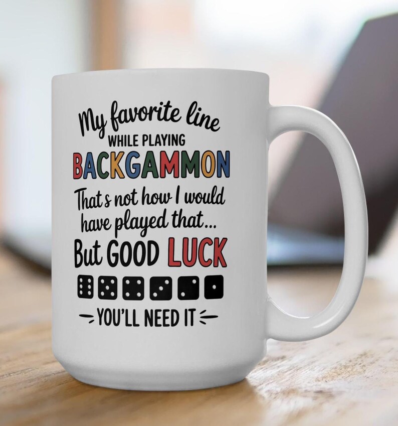 Backgammon Coffee Mug, Backgammon Lover Gift, Backgammon Player Mug ...