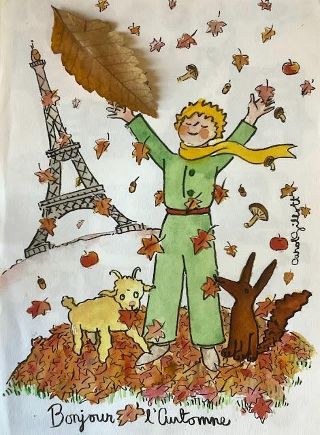Autumn Leaf Little Prince Letter, A Single Letter, Size A4, Sent From ...