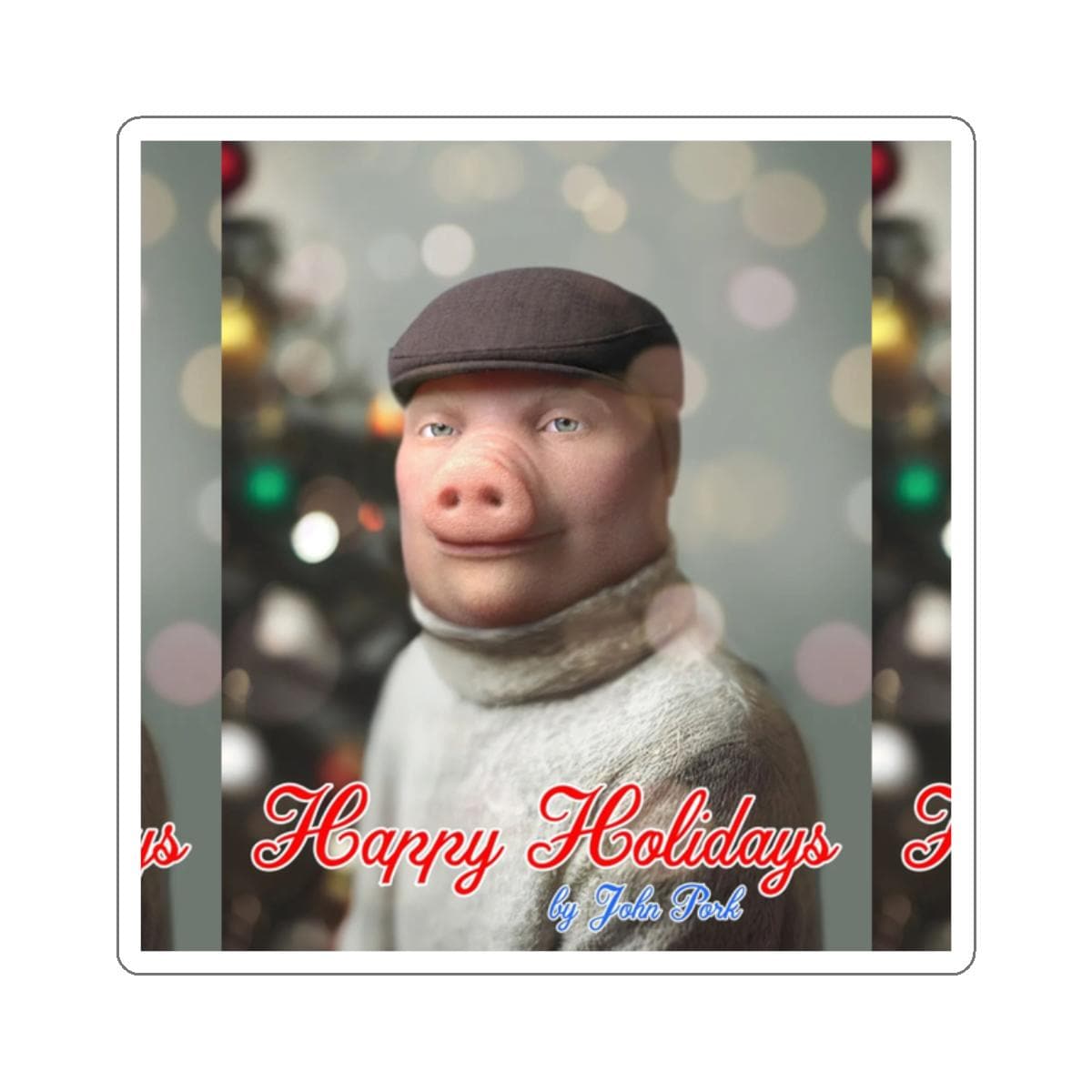Holiday John Pork Kiss-cut Stickers - Etsy