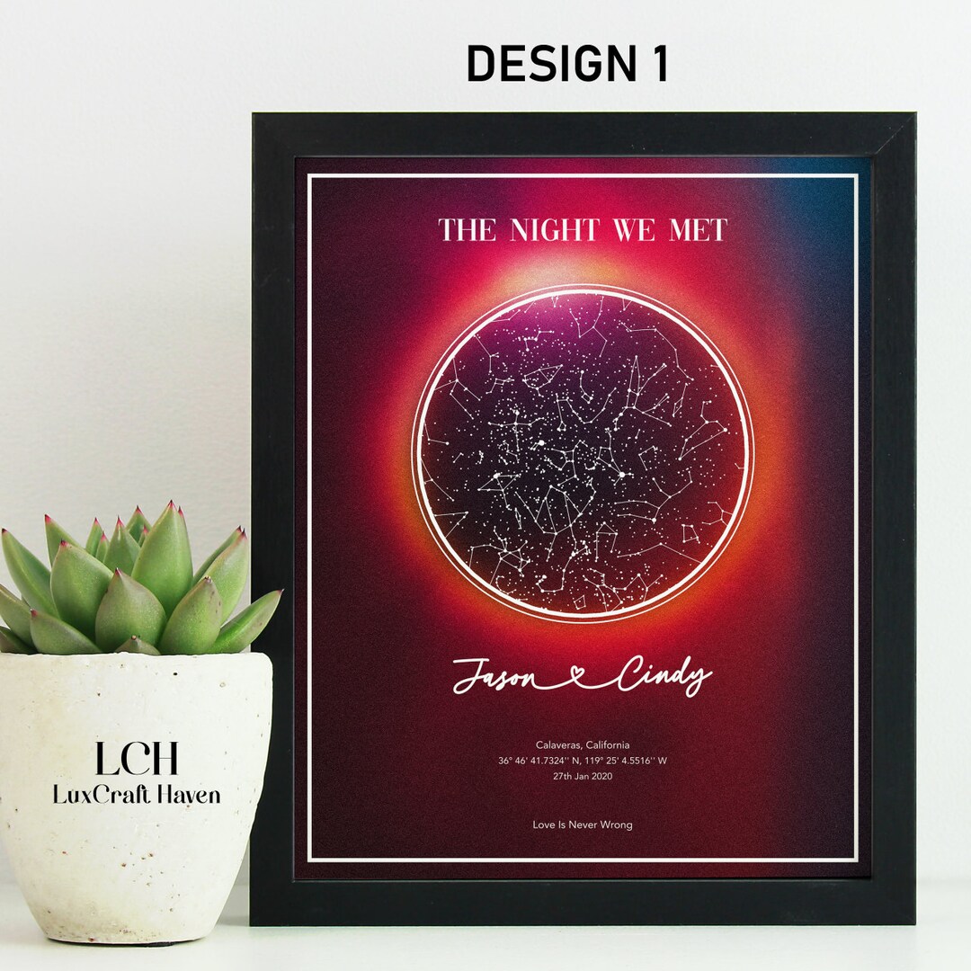 Star Map Custom Made, Custom Dad Star Map, Anniversary Gift ...
