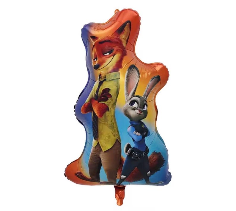 Disney Zootopia Foil Balloon Set Anime Movie Kid Nick Judy the Rabbit ...