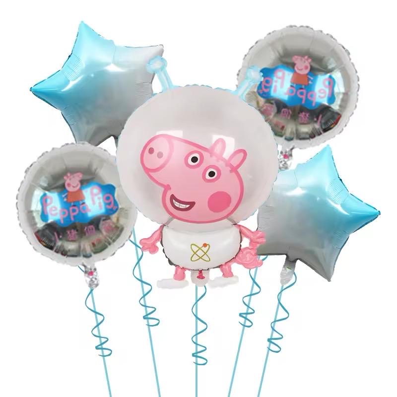 Peppa Pig Cartoon Balloon George Pig Mummy Daddy Foil Balloons Kid ...