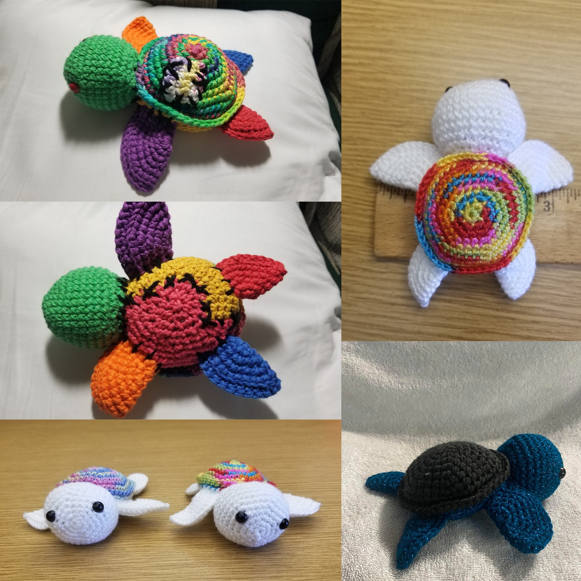 Custom Crochet Turtle Plushie | Cute Mini Handmade Gift | Jumbo Pet ...
