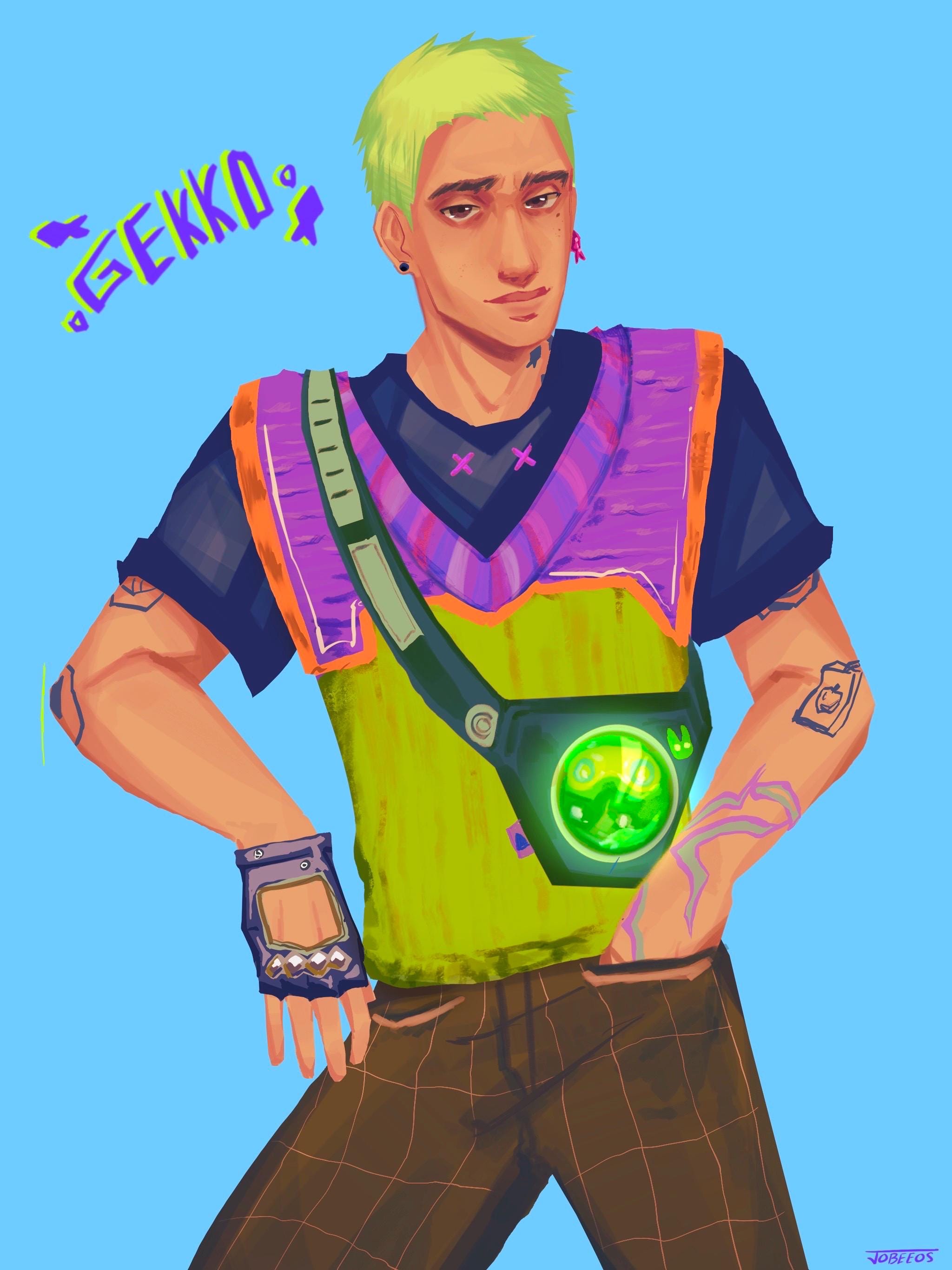 Gekko Valorant Print - Etsy