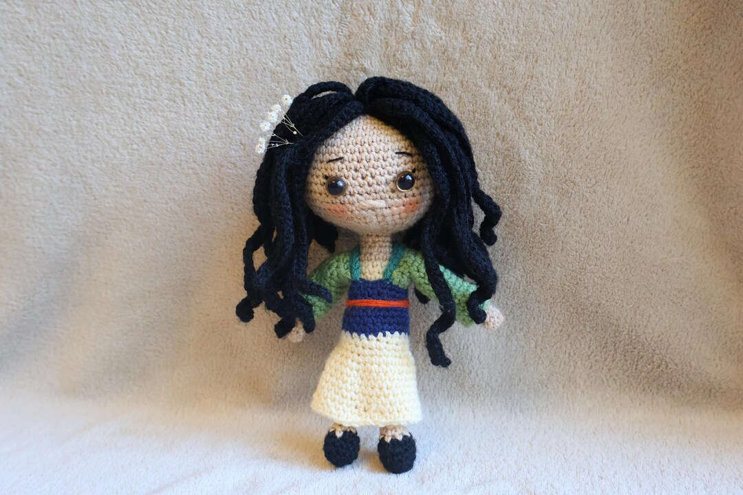 Mulan Doll Amigurumi Crochet Pattern PDF Disney Princess Fairytale in ...
