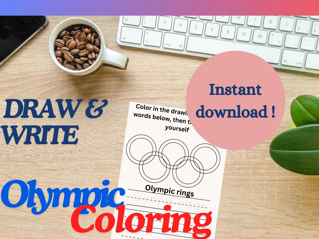Olympic Coloring Page - Etsy