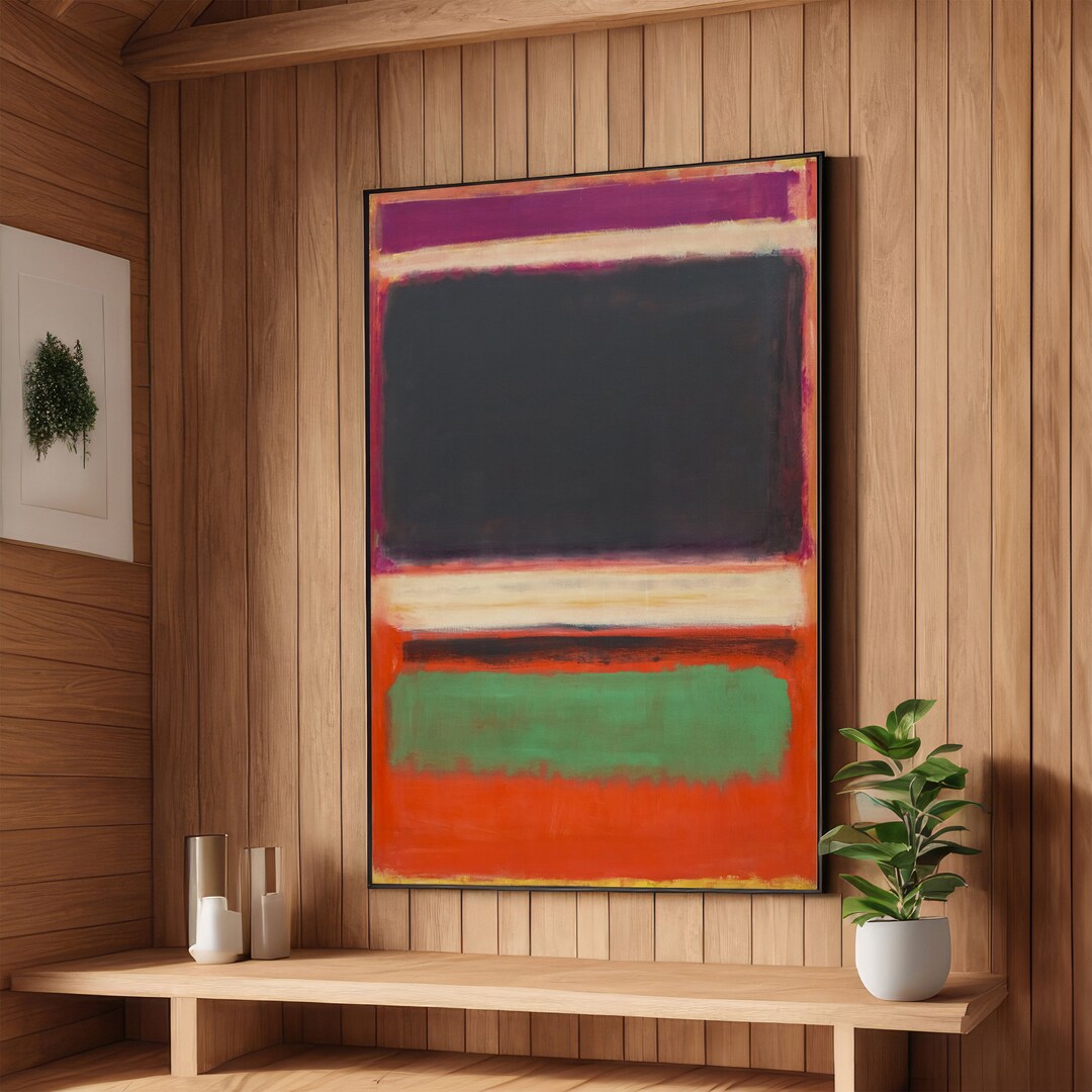 Mark Rothko Inspired Abstract Canvas, Multicolor Wall Art, Modern Art ...