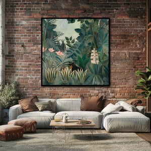 The Equatorial Jungle Canvas, Rousseau Art Print, Primitivism ...