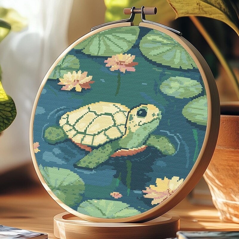 Turtle Cross Stitch - Etsy