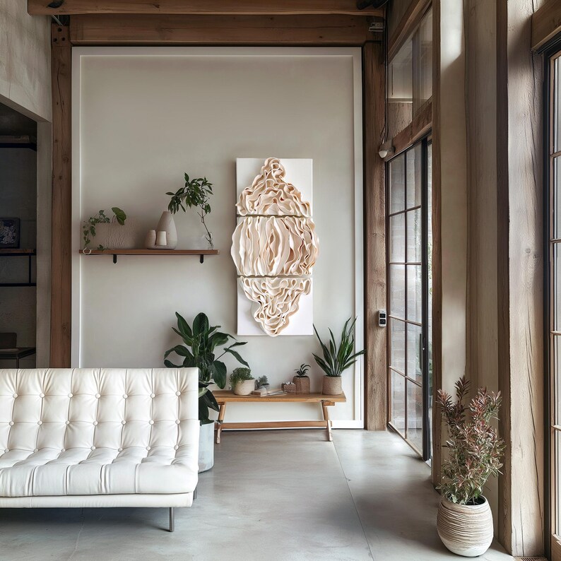 LUNA. Organic Modern Wave Sculpture Decor Biomorphic Sculpture, Wave ...