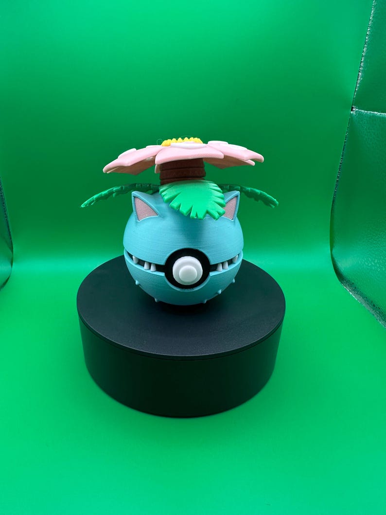3D Printed Bulbasaur Pokeball Evolution Set – Bulbasaur, Ivysaur, and ...
