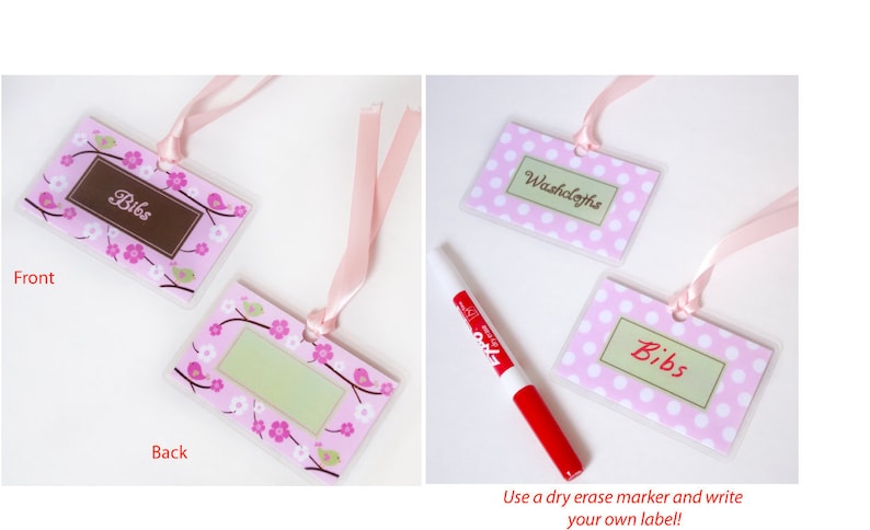 Set of 6 Basket Tag Labels Design Your Own - Etsy