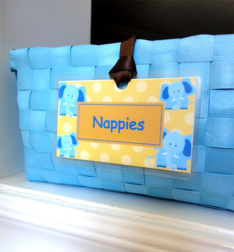 Set of 6 Basket Tag Labels Design Your Own - Etsy