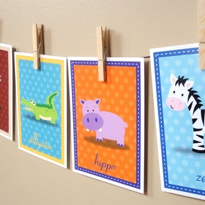 Set of 4 Safari Zoo Animal, Forest Friends, Farm Animals Nursery ...