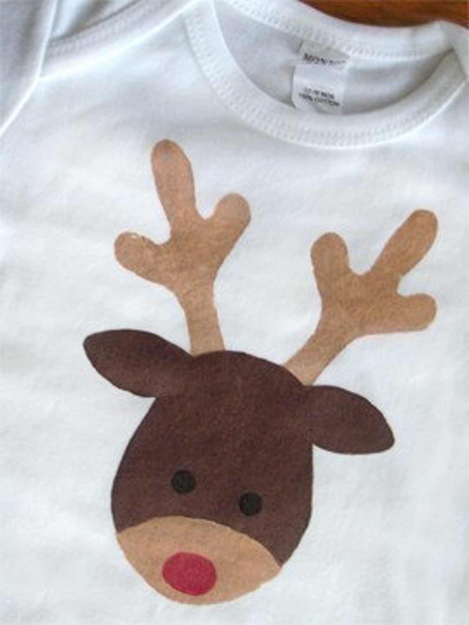 Christmas Reindeer Long Sleeve One-piece Bodysuit or Shirt Unisex for ...