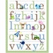 11x14 Alphabet Poster for Boys blue Sage Brown - Etsy