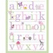 11x14 Alphabet Poster for Girls -pink Sage Yellow or Brown and Pink - Etsy