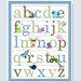 11x14 Alphabet Poster for Boys blue Sage Brown - Etsy
