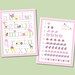 11x14 Girl Alphabet and Number Counting Poster - Etsy