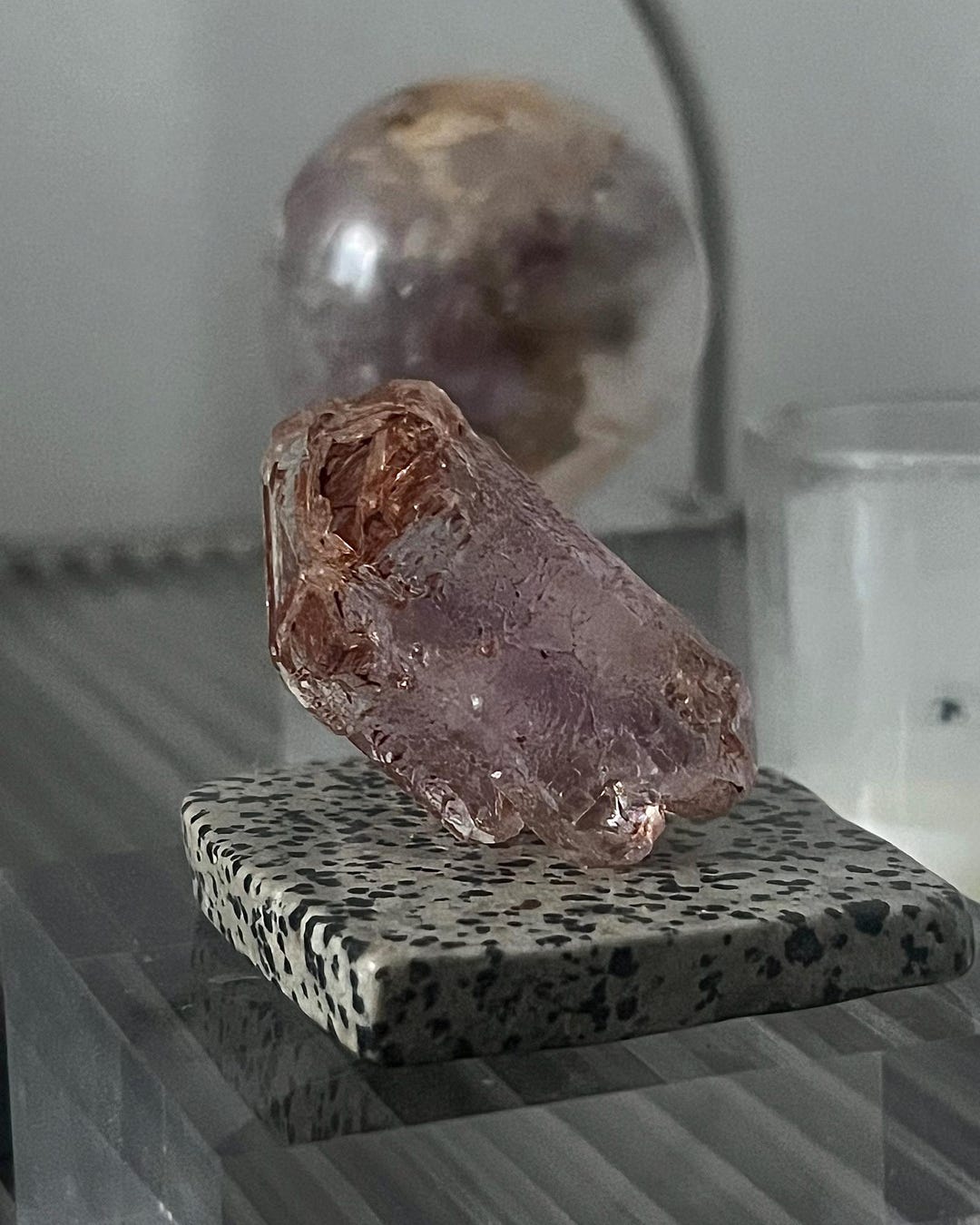 Elestial Skeletal Quartz With Personalized Messages, Pink Fenster ...