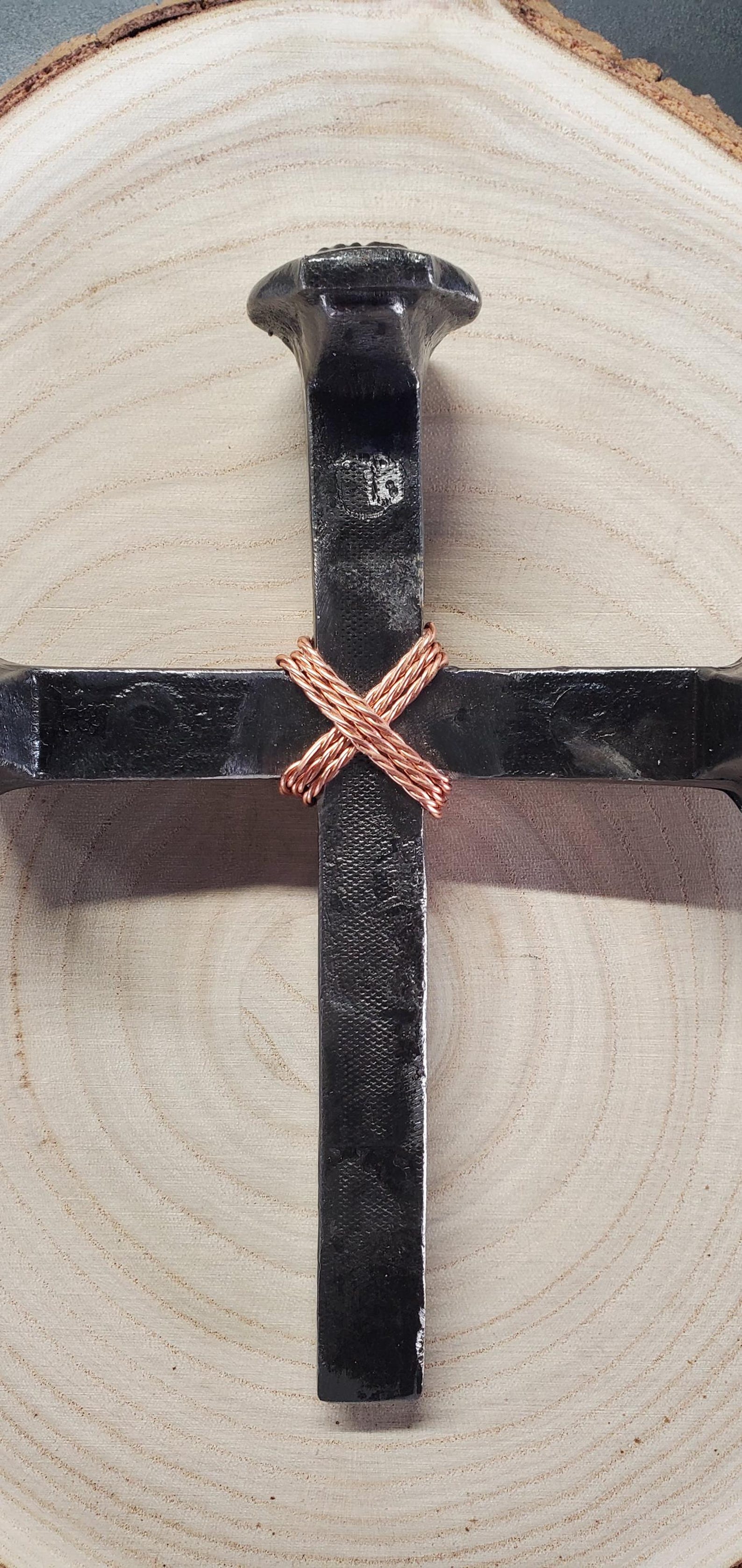 Rustic Railroad Spike Cross, Railroad Spike Cross Plaque, Home Decor ...