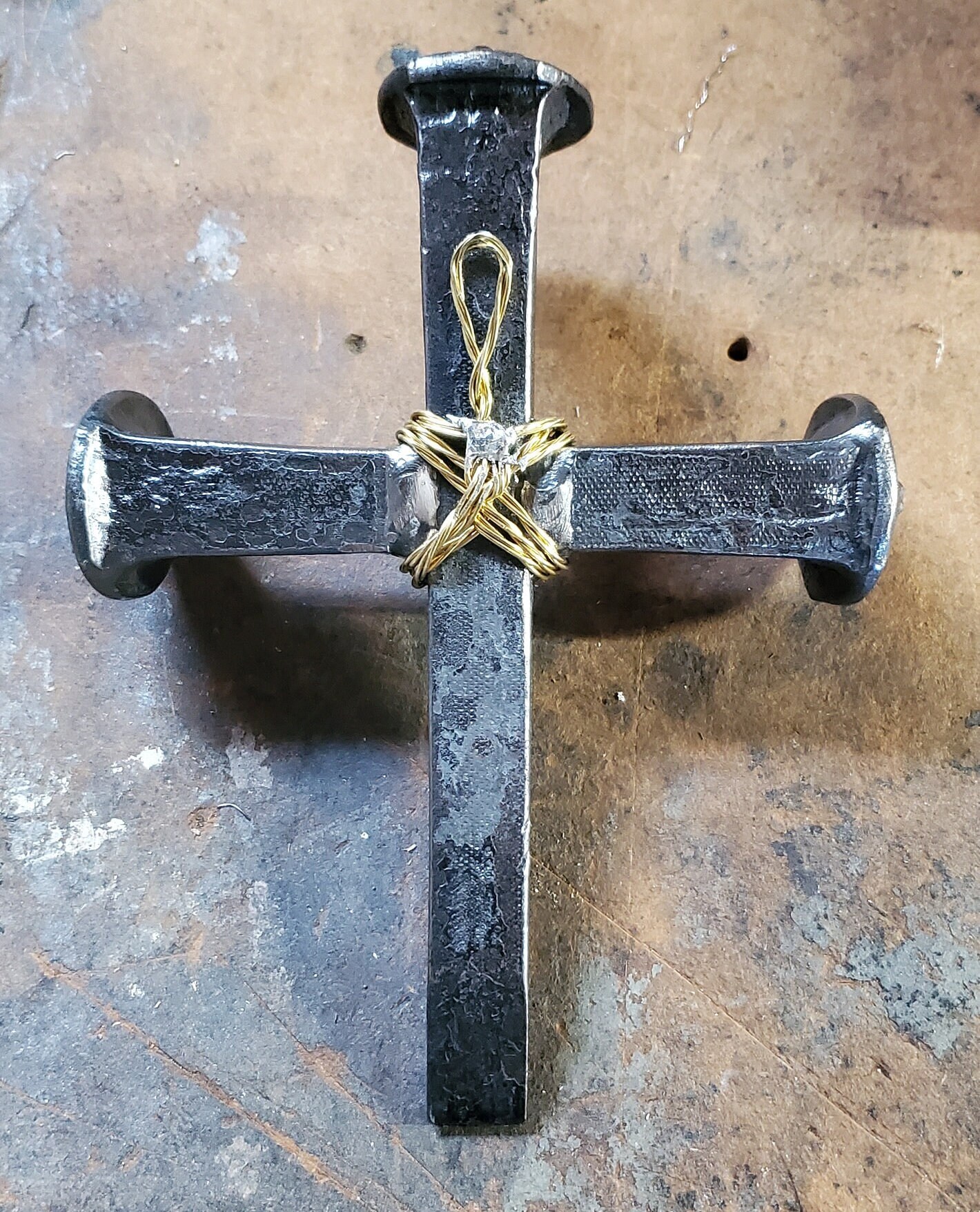 Handcrafted Railroad Spike Cross for Rustic Christian Decor - Etsy
