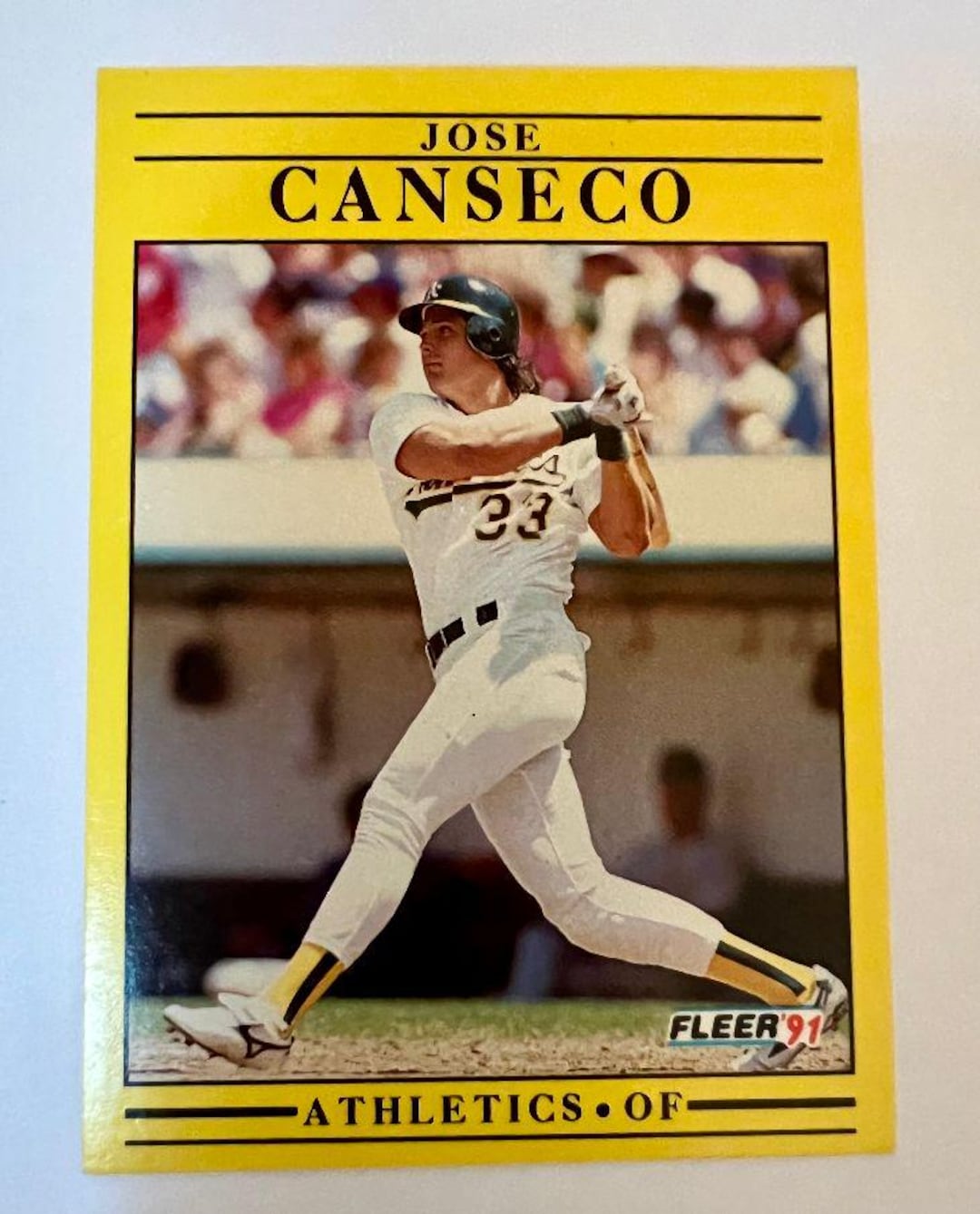 1991 Fleer #5 Jose Conseco Baseball Trading Card - Etsy