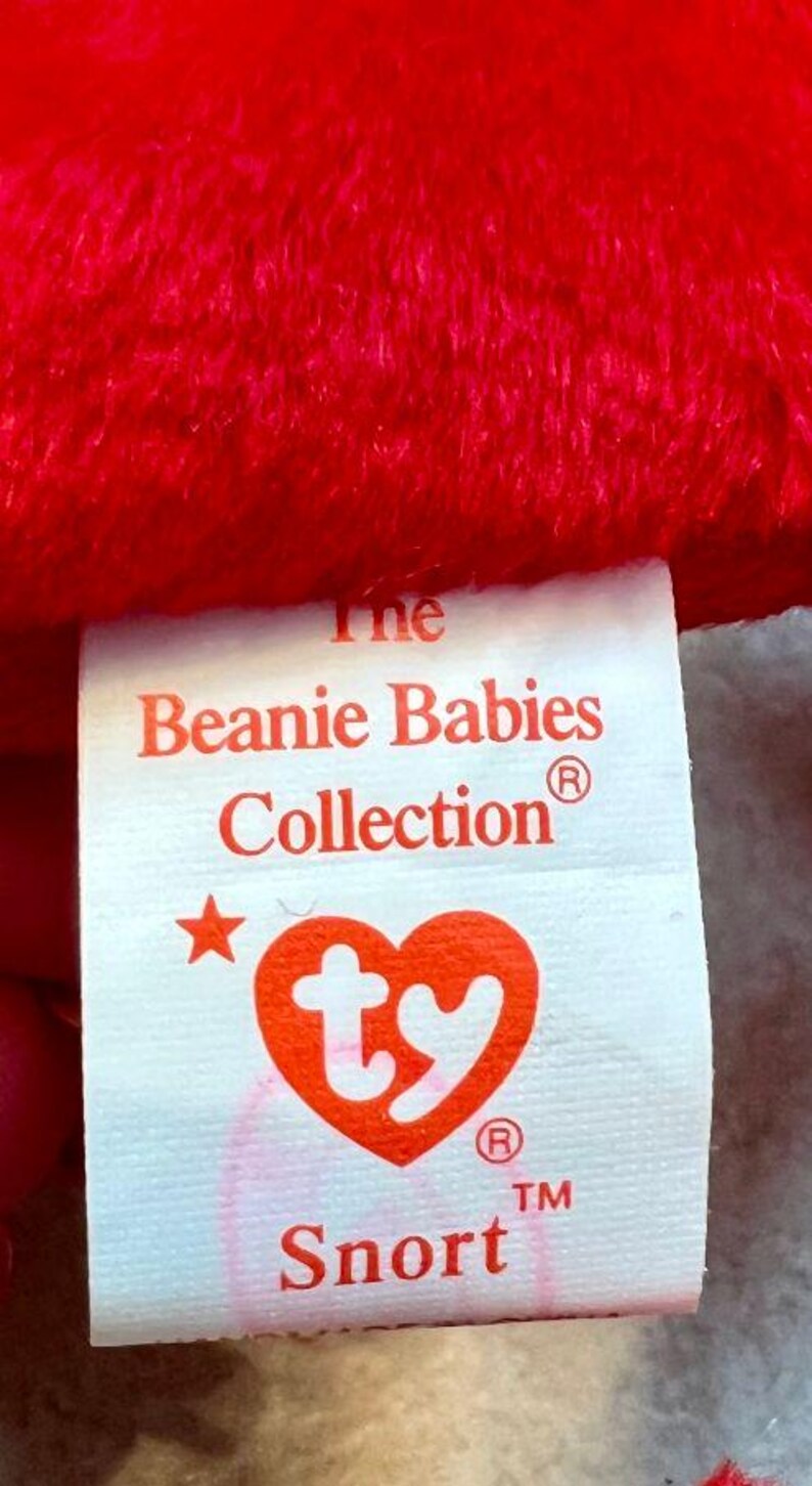 RARE TY Beanie Baby "snort" - Etsy