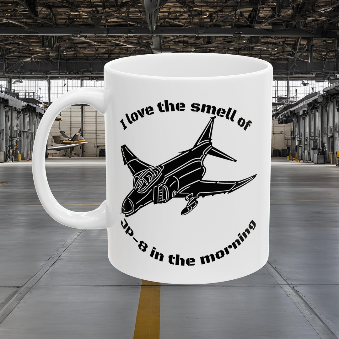 F-4 Phantom Mug JP-8 Ceramic Mug, (11oz, 15oz) USA, Military Jet, Air ...