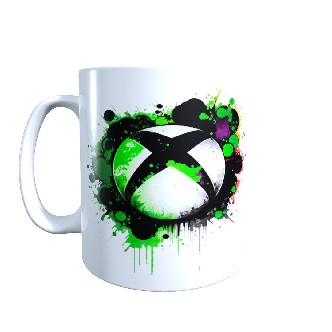 Xbox Logo Splatter Console Themed Coffee Mug - Etsy