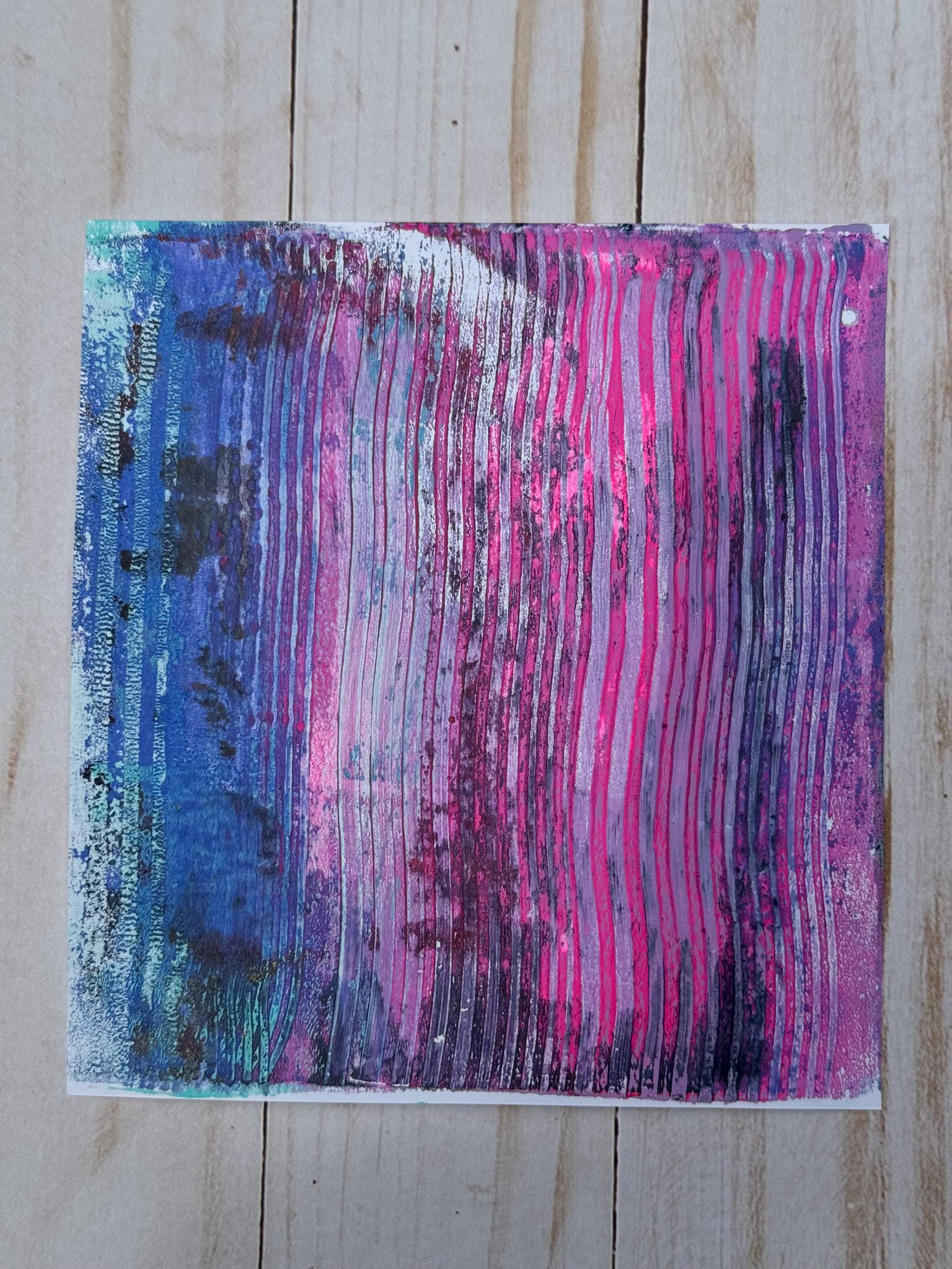 Painted Papers, Set of 12 Gelli Prints, Collage Papers, Monoprints, Art ...