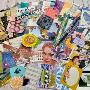 125+ Piece Large Junk Journal Pack, Scrapbook & Collage Kit, Paper and ...