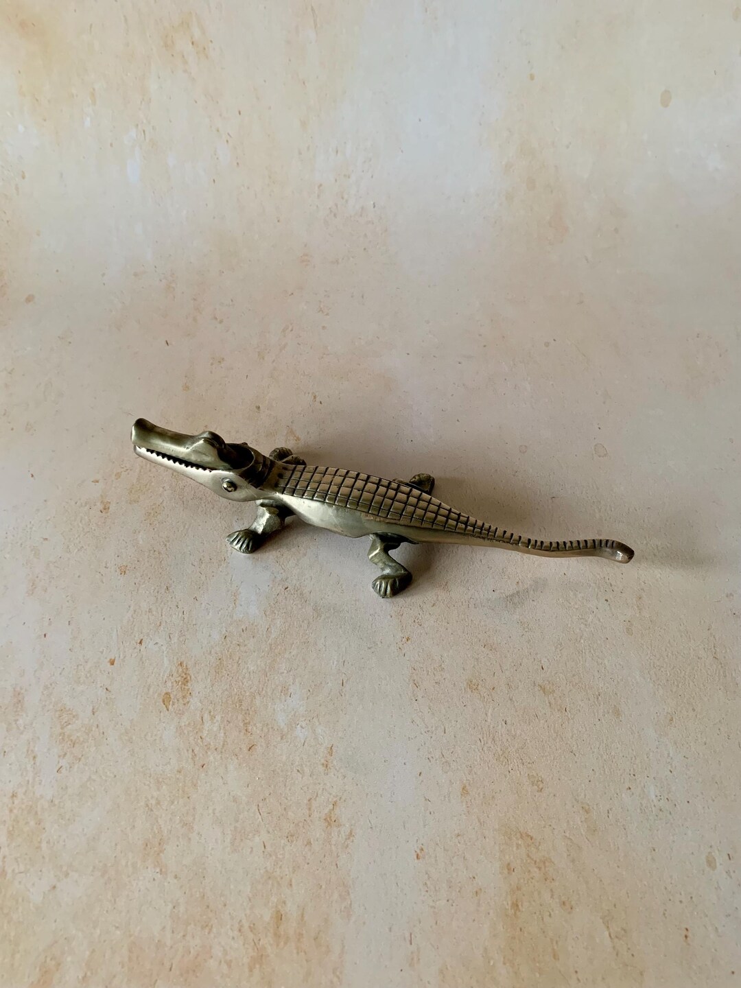 Vintage Brass Crocodile Nutcracker Brass Alligator Nutcracker 24 Cm ...